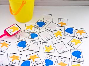 Printable Alphabet Beach Collecting Game | More Excellent Me