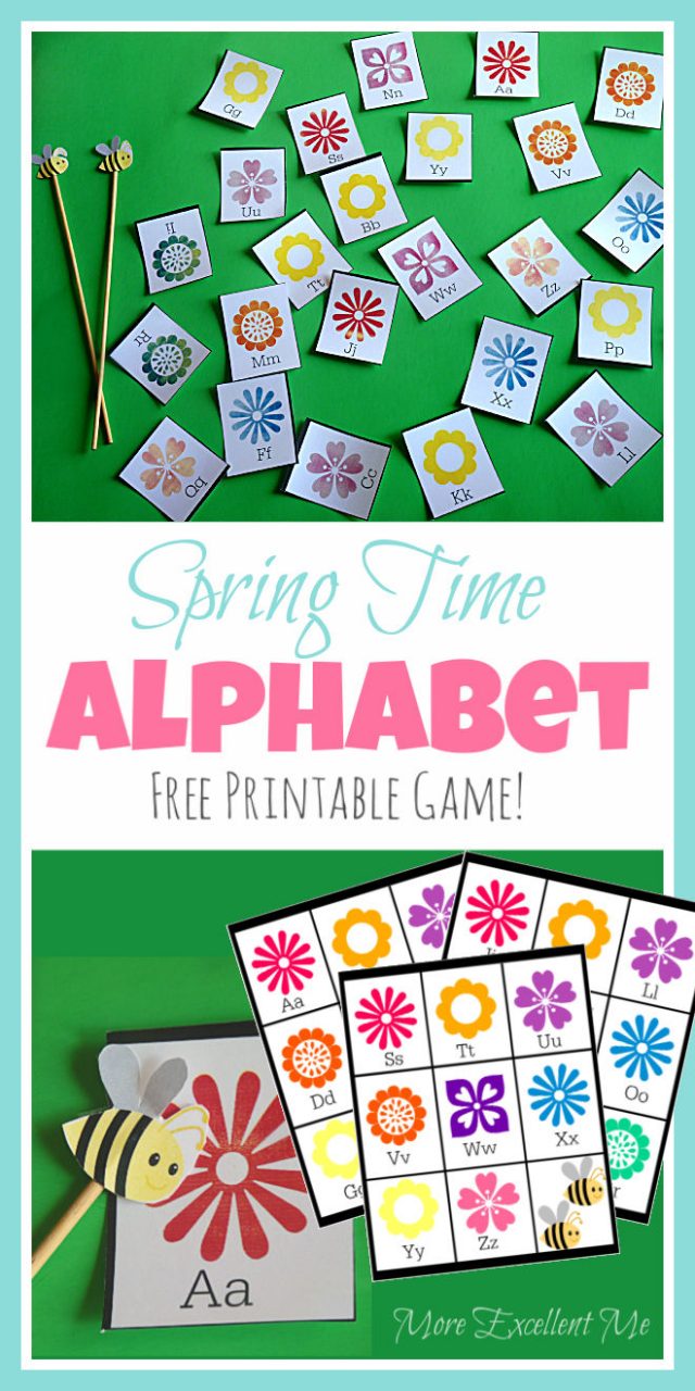 Spring Alphabet Game | More Excellent Me