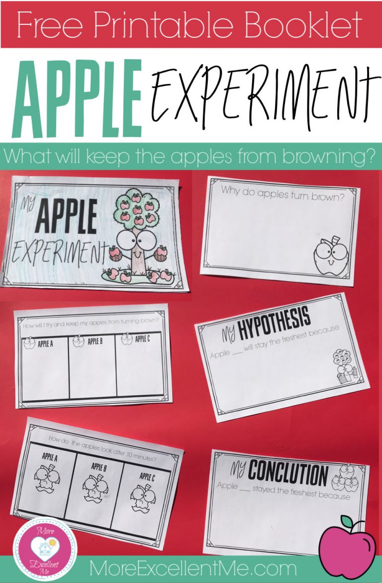 Apple Browning Science Experiment | More Excellent Me