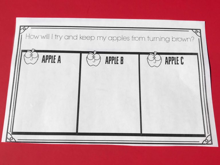 Apple Browning Science Experiment | More Excellent Me